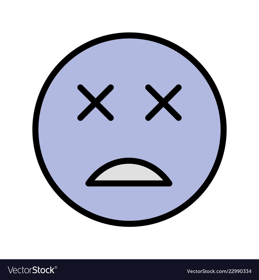 Dead emoji icon Royalty Free Vector Image - VectorStock Dead emoji icon Royalty Free Vector Image - VectorStock