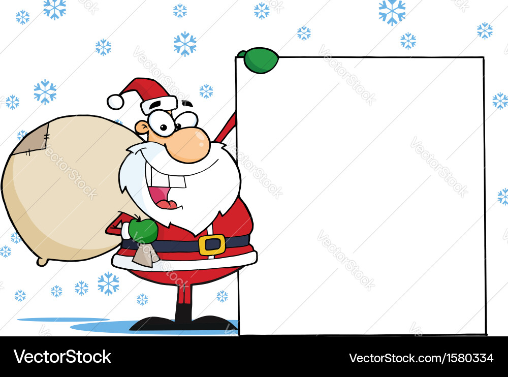 Santa cartoon Royalty Free Vector Image - VectorStock