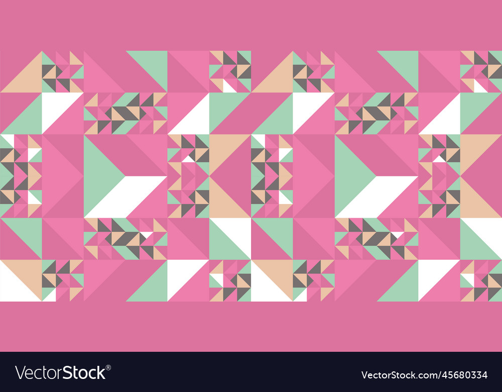 Trendy memphis abstract triangle seamless pattern Vector Image