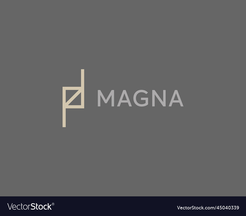 Abstract geometric logo solid construction Vector Image