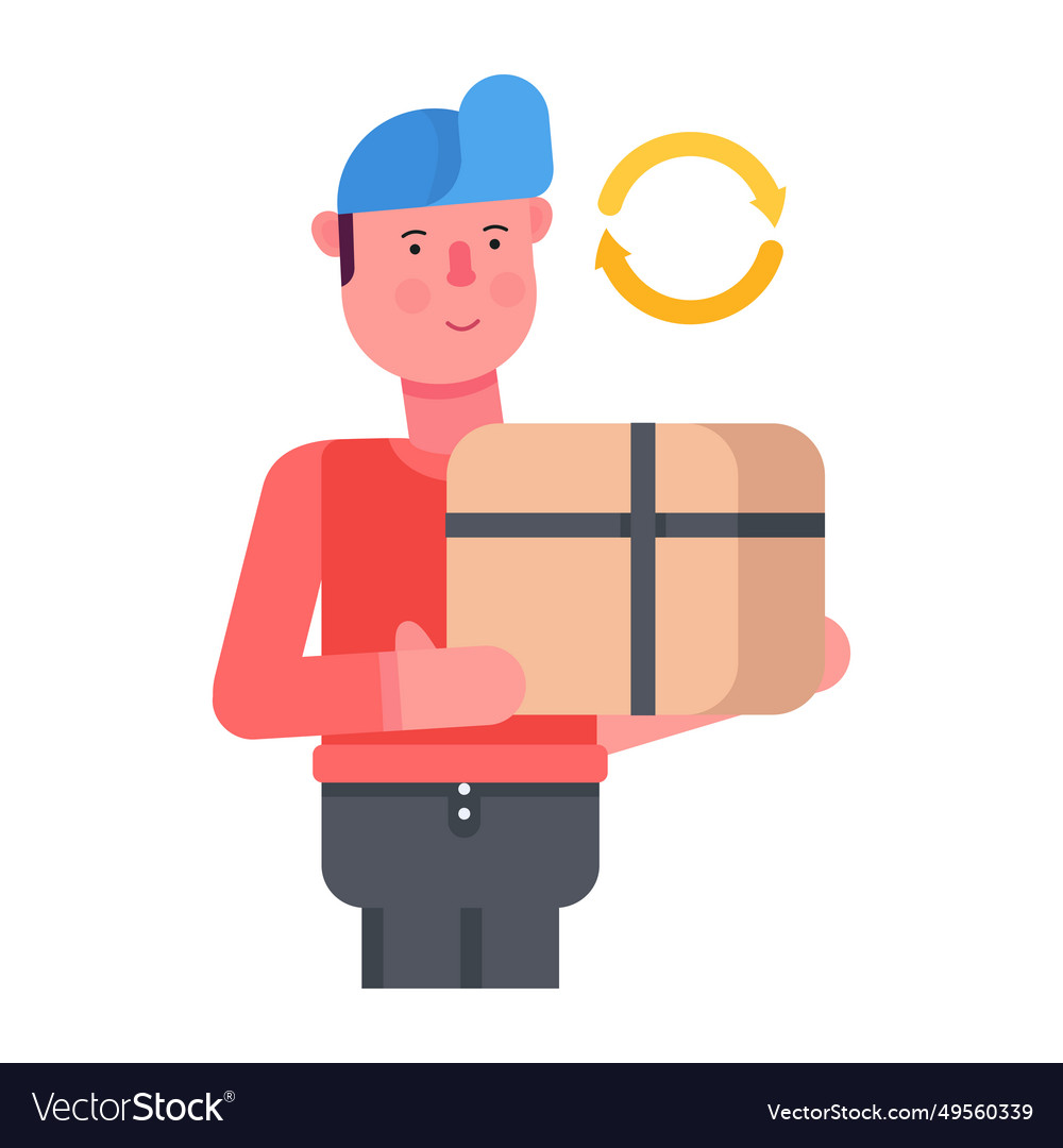 Delivery process Royalty Free Vector Image - VectorStock