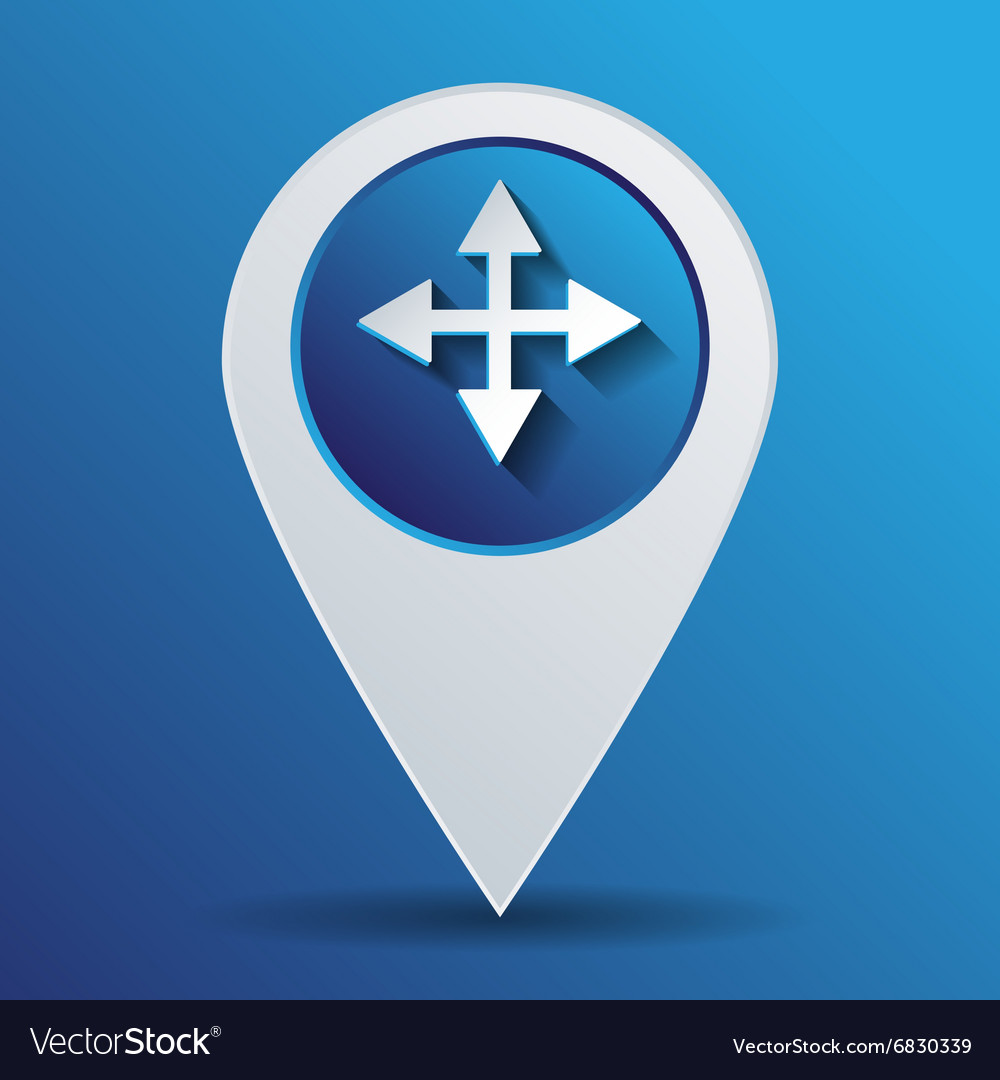 Move arrows Royalty Free Vector Image - VectorStock