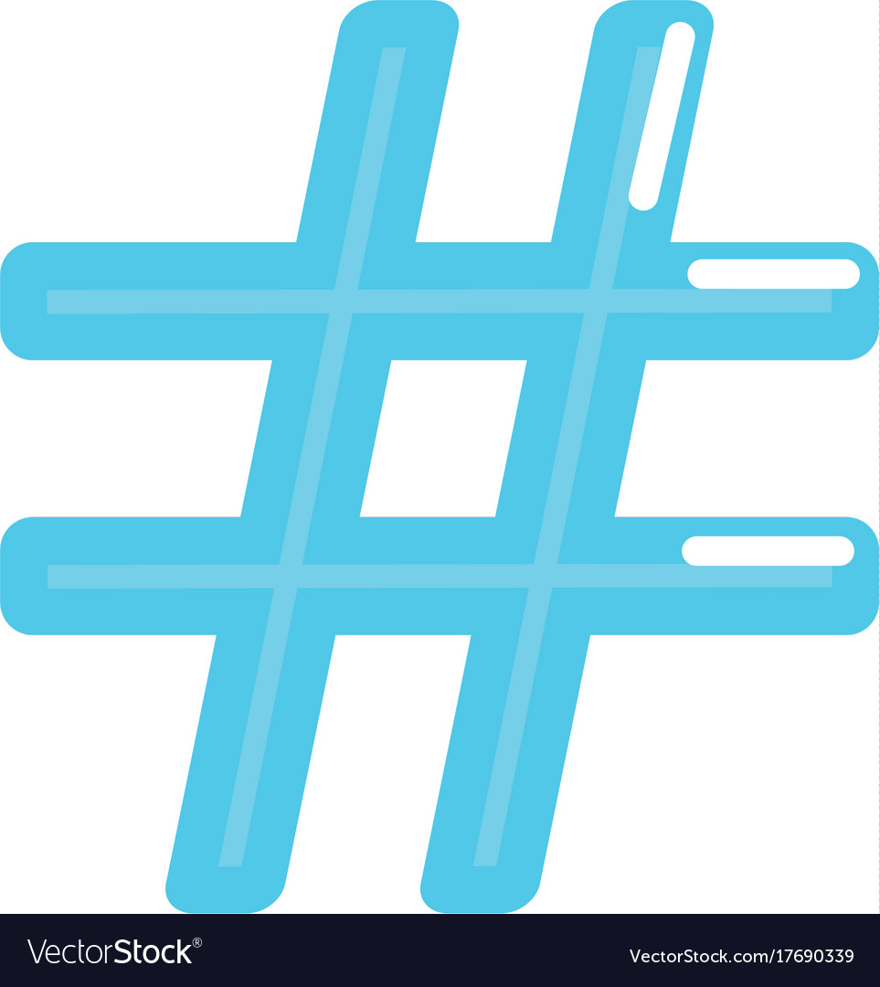 Numeral symbol design type icon Royalty Free Vector Image