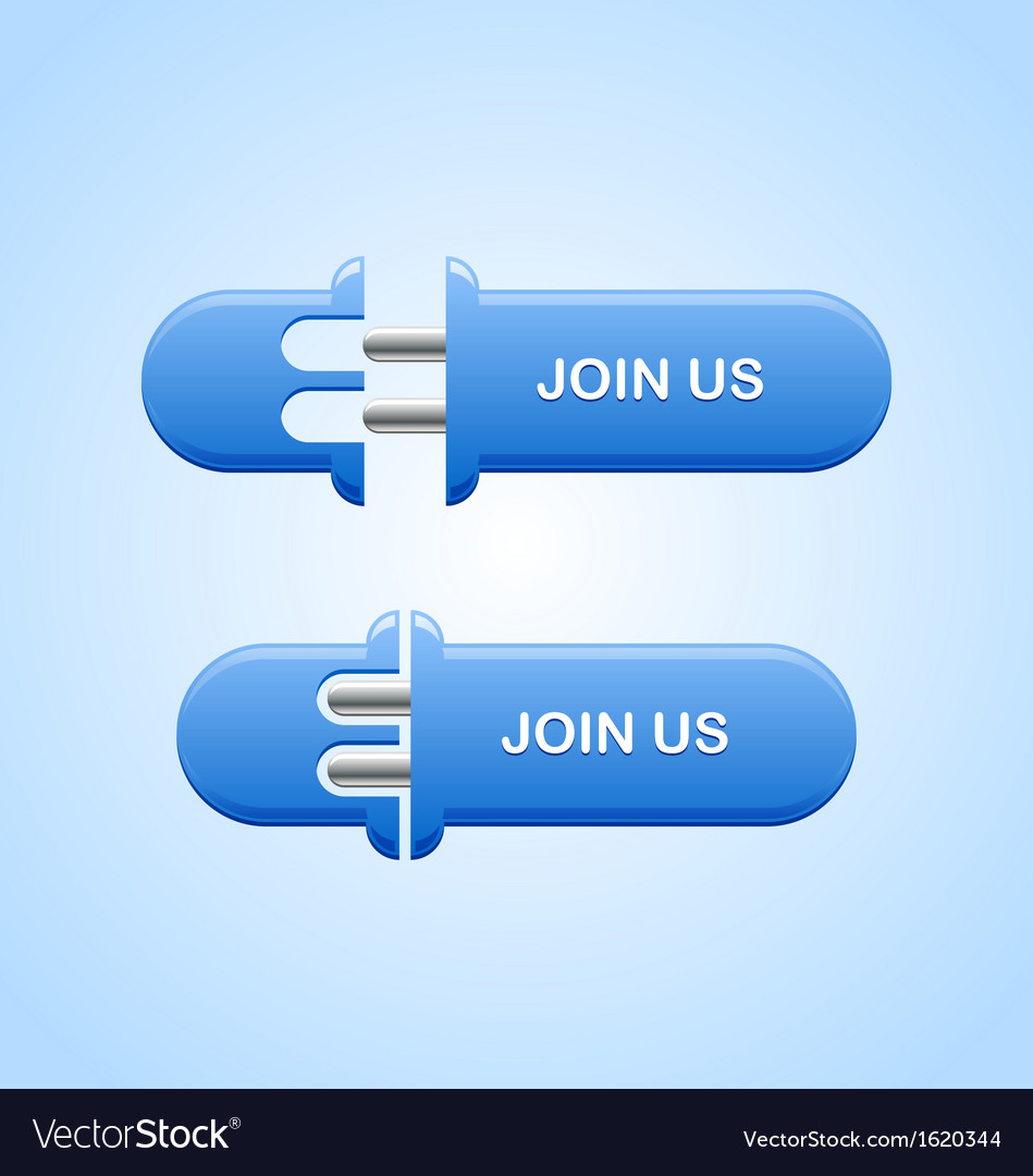 Join us button Royalty Free Vector Image - VectorStock