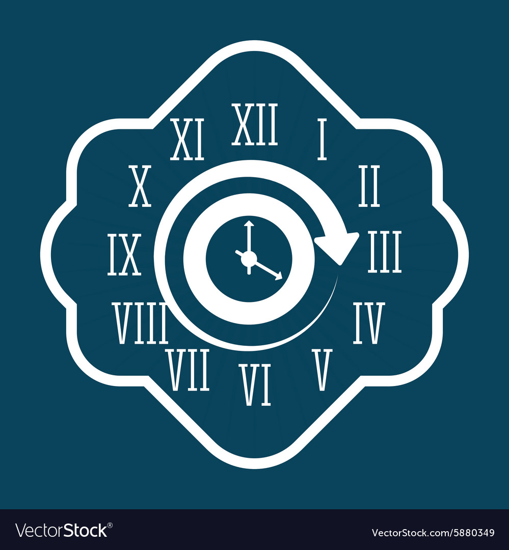 Clock design Royalty Free Vector Image - VectorStock