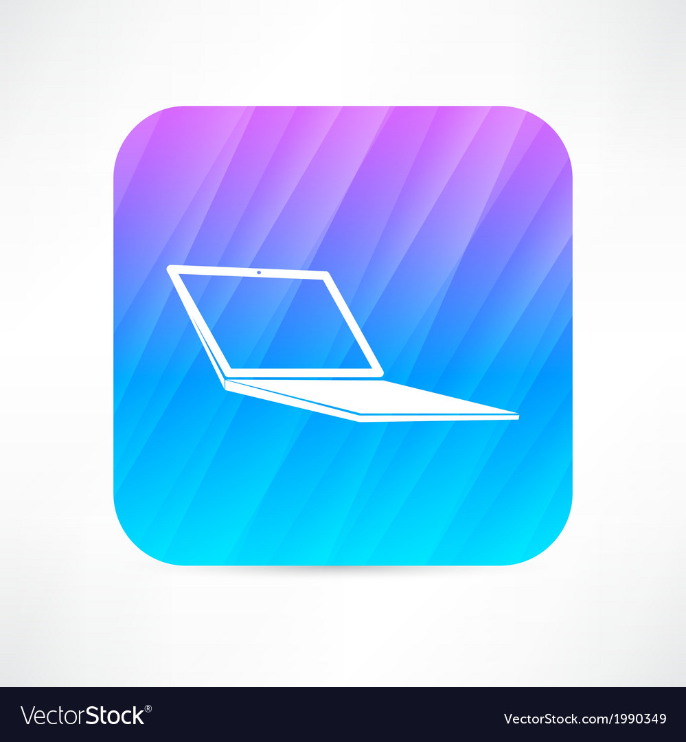 Computer notebook icon Royalty Free Vector Image