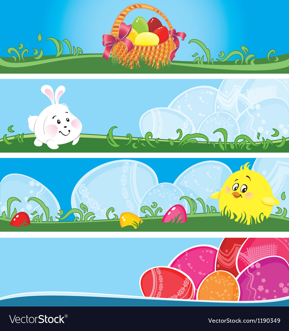 Easter banner Royalty Free Vector Image - VectorStock