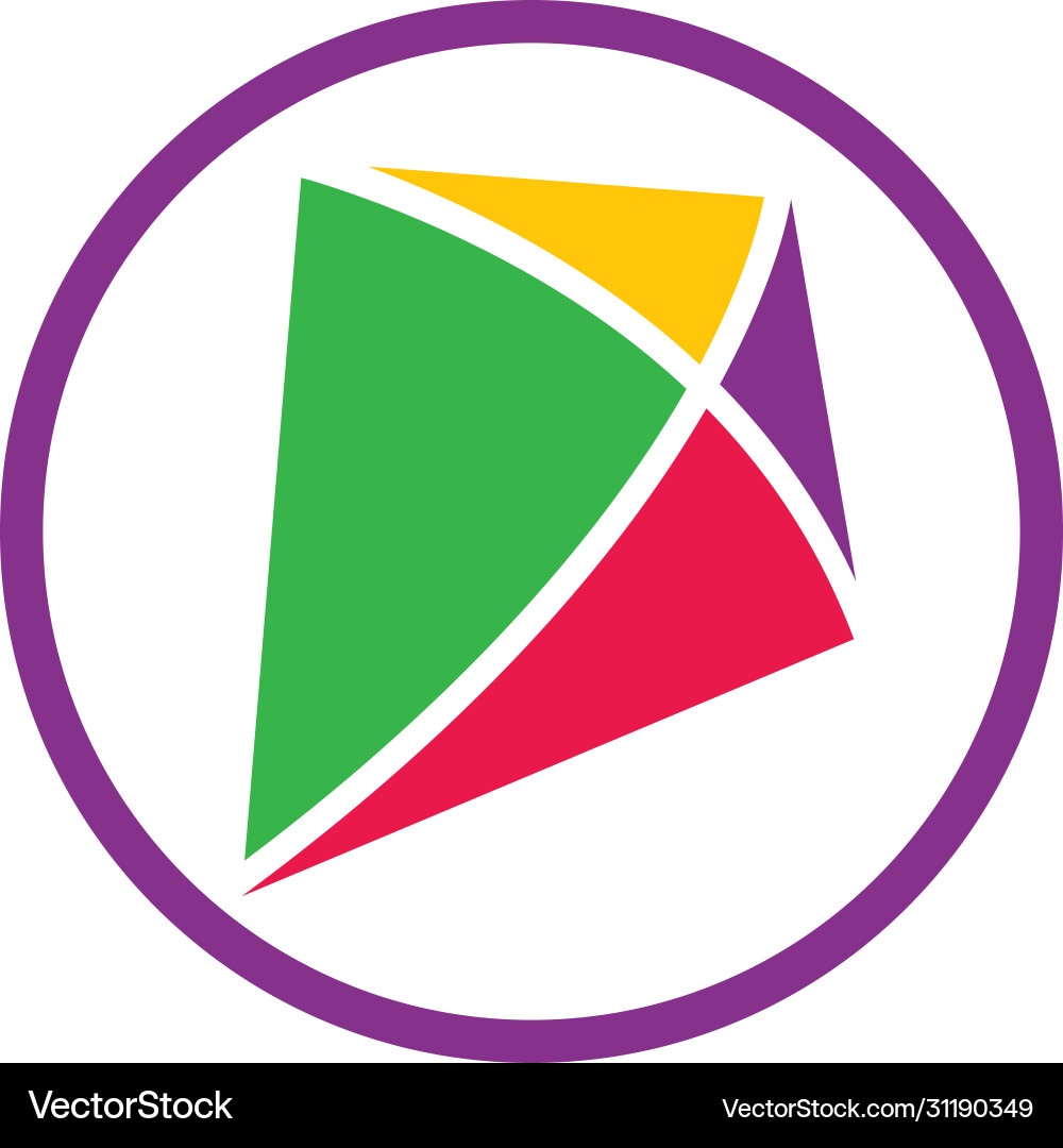 Kite logo Royalty Free Vector Image - VectorStock