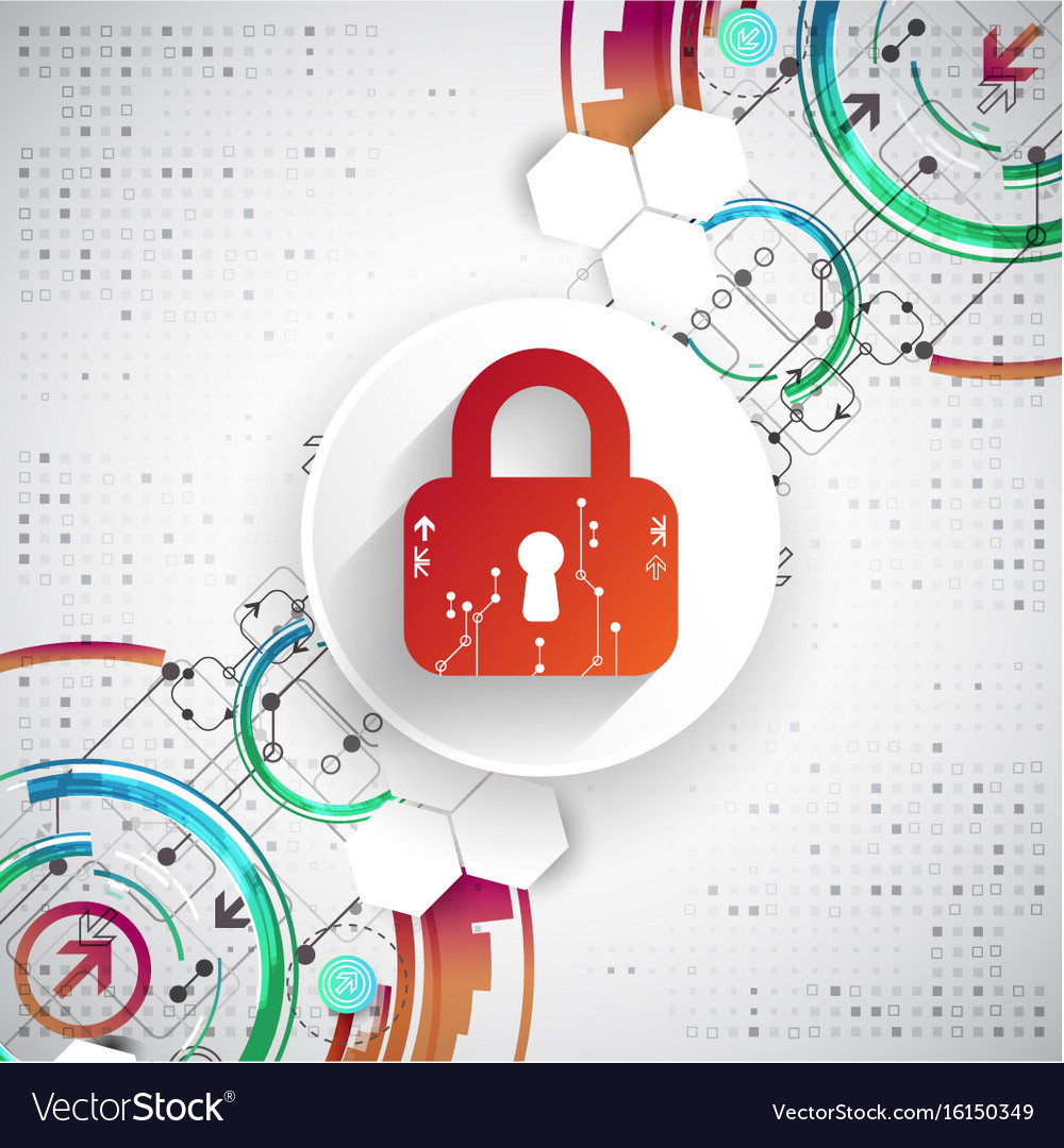 Protection background technology security encode Vector Image