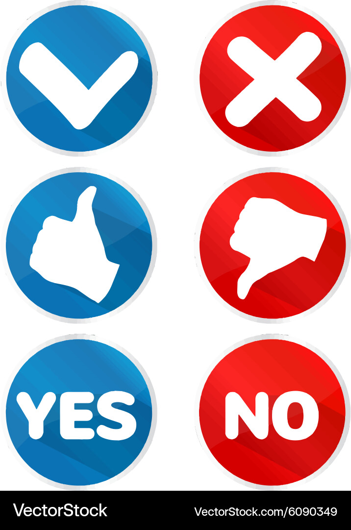 Signs in flat style Royalty Free Vector Image - VectorStock