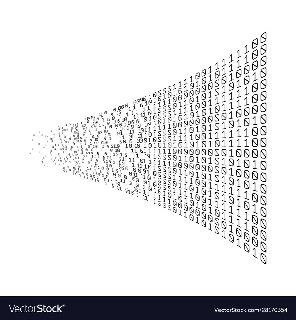 Binary code digital technology data sorting from Vector Image Binary code digital technology data sorting from Vector Image