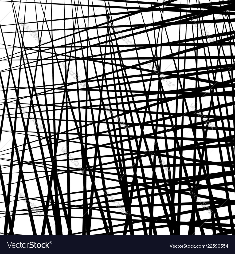 Irregular Random Lines Abstract Pattern Royalty Free Vector