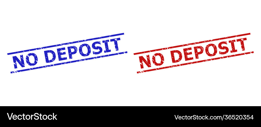 No deposit stamps with rubber surface and parallel