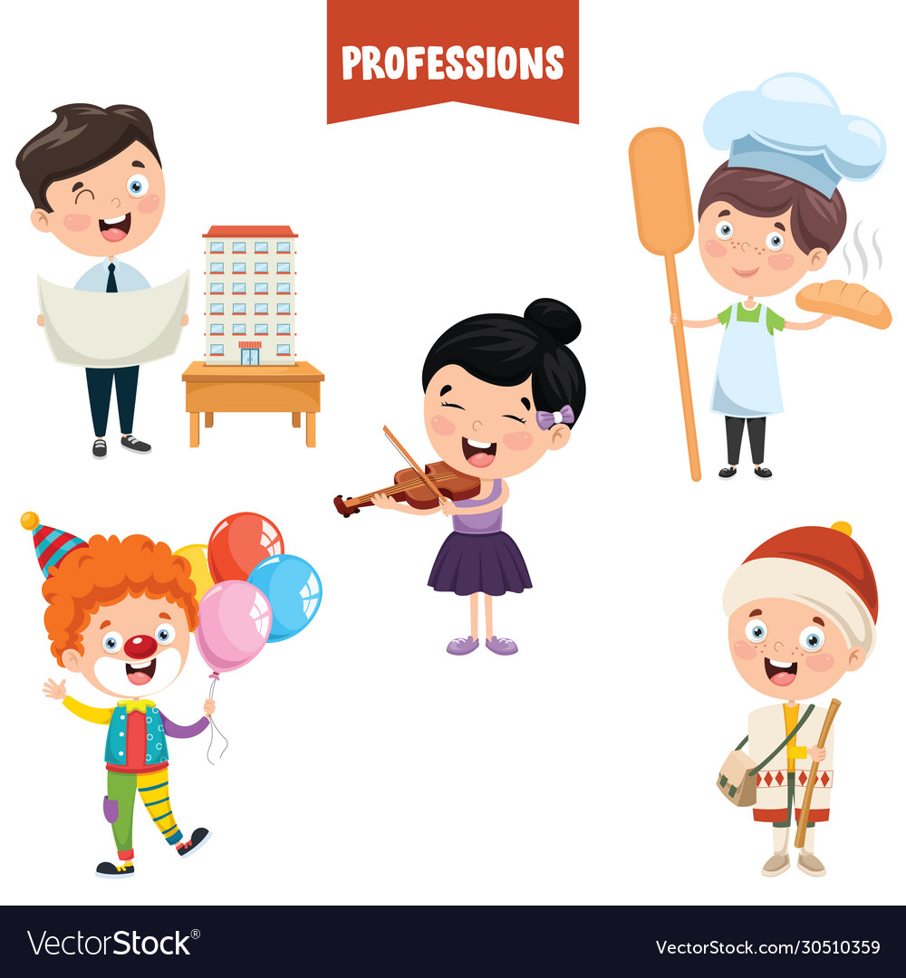 Different professions Royalty Free Vector Image