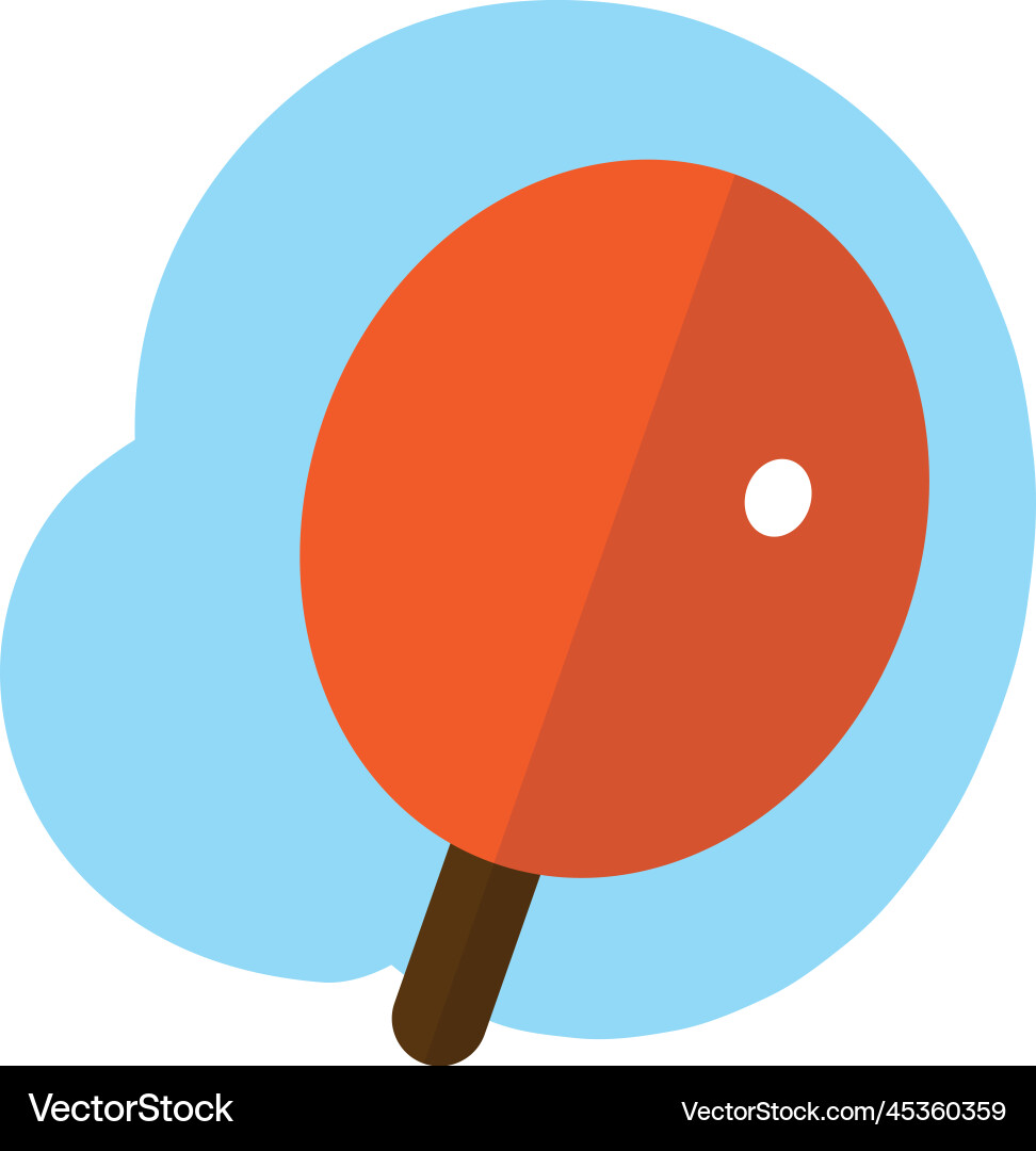 Isolated ping pong racket sport icon Royalty Free Vector