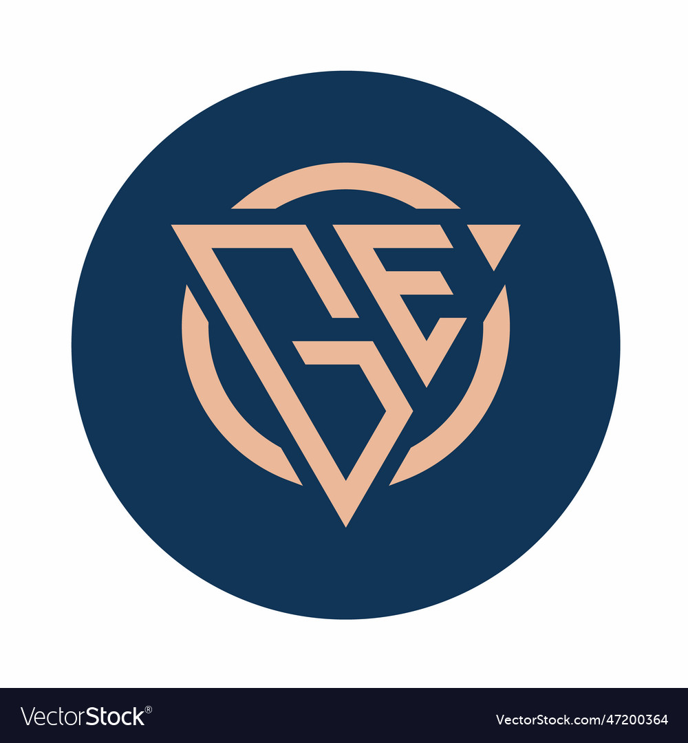 Creative simple initial monogram ge logo designs Vector Image