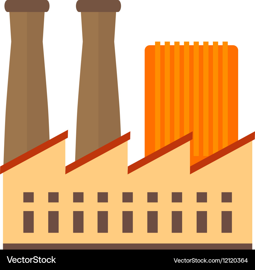 Factory iii Royalty Free Vector Image - VectorStock