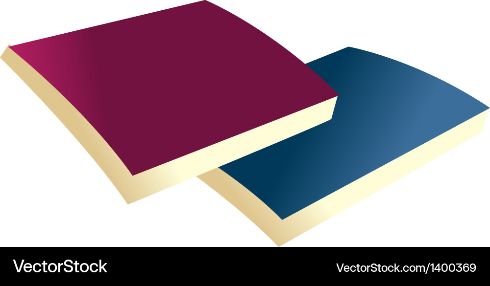 A pair of books Royalty Free Vector Image - VectorStock