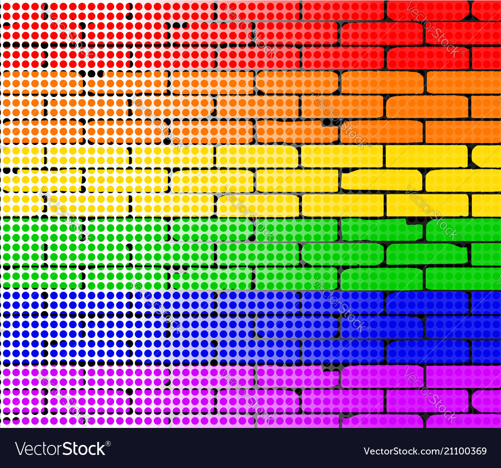 Rainbow dot matrix Royalty Free Vector Image - VectorStock