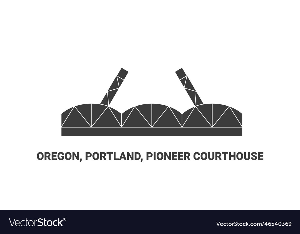 United states oregon portland pioneer Royalty Free Vector United states oregon portland pioneer Royalty Free Vector