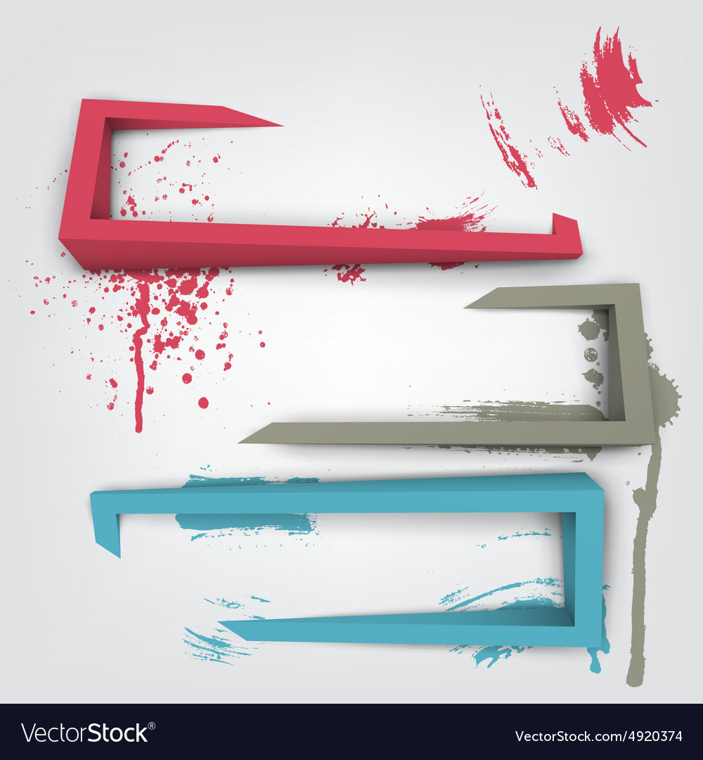 Abstract frames with place for text Royalty Free Vector