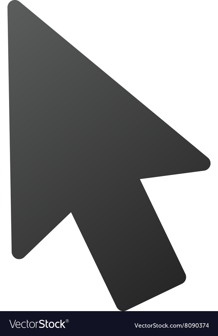 Mouse pointer gradient icon Royalty Free Vector Image