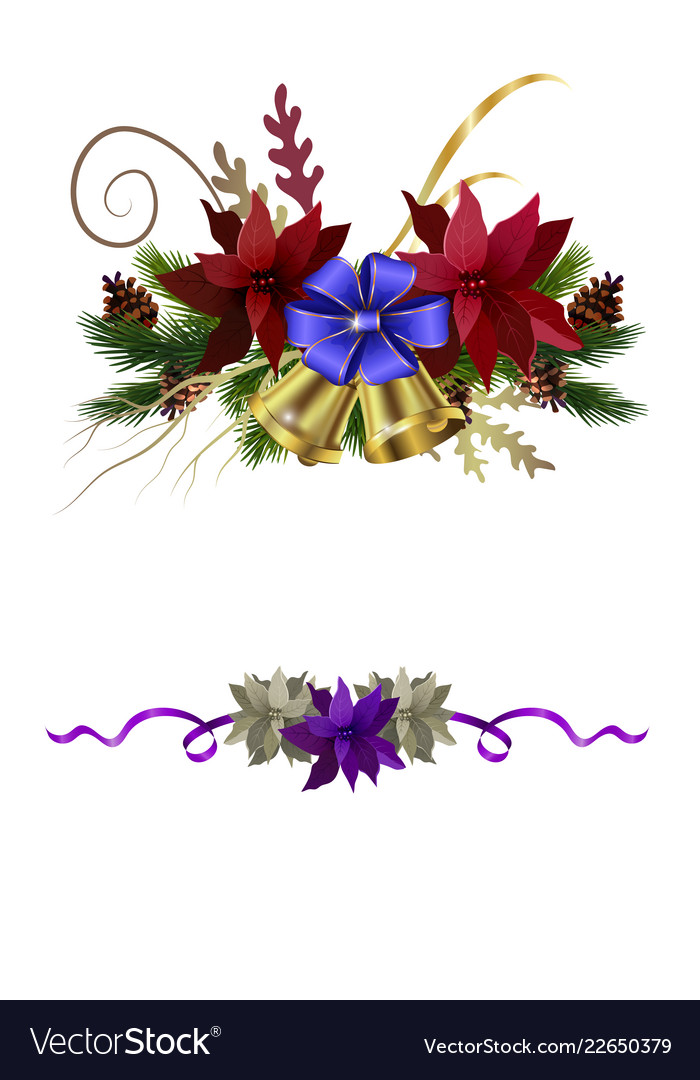 Christmas decoration set Royalty Free Vector Image