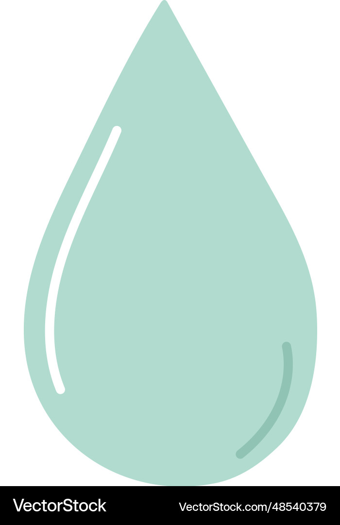 Eco water drop icon Royalty Free Vector Image - VectorStock