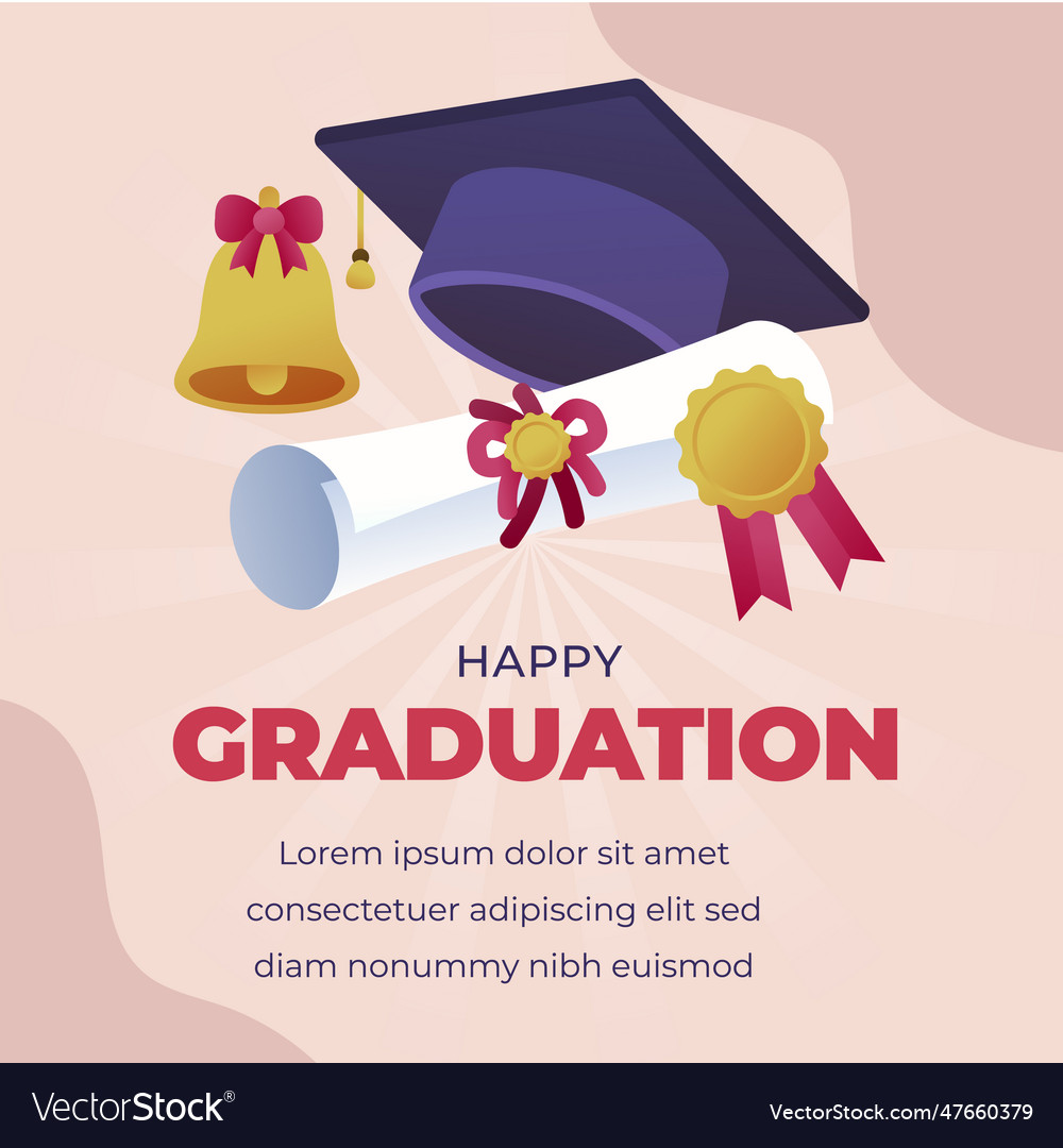 Posts set class graduation Royalty Free Vector Image