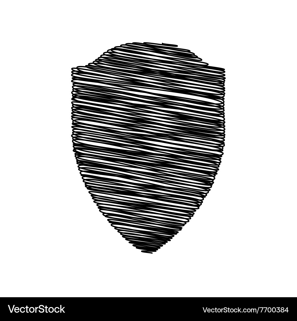 Black icon with scribble effect Royalty Free Vector Image
