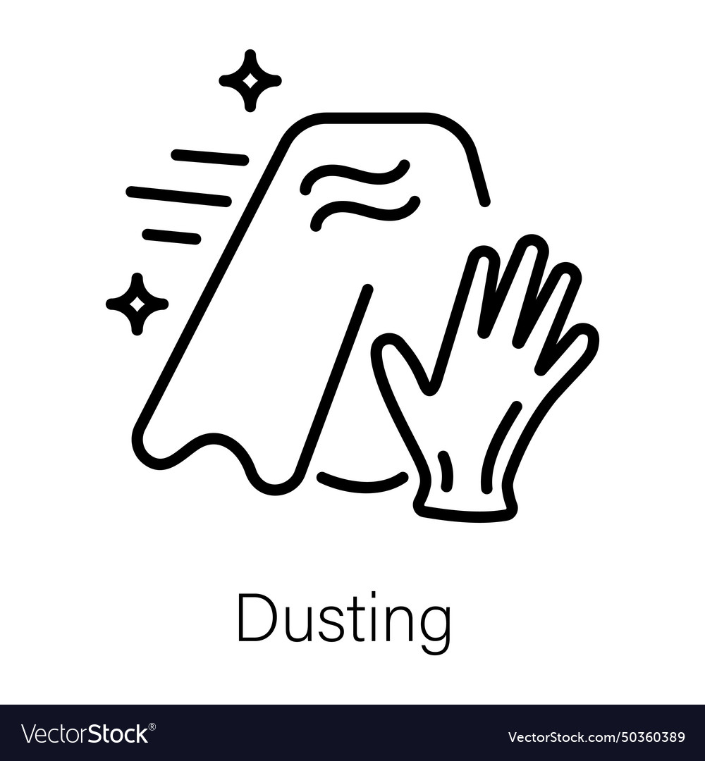 Dusting Royalty Free Vector Image - VectorStock