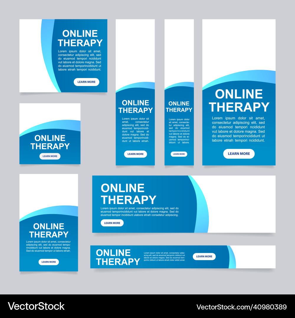 Online psychological therapy web banner design Vector Image