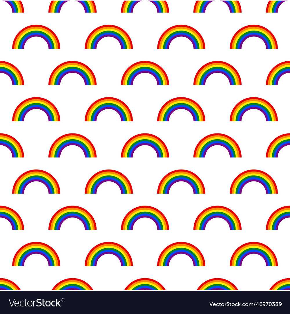Rainbow background seamless pattern Royalty Free Vector