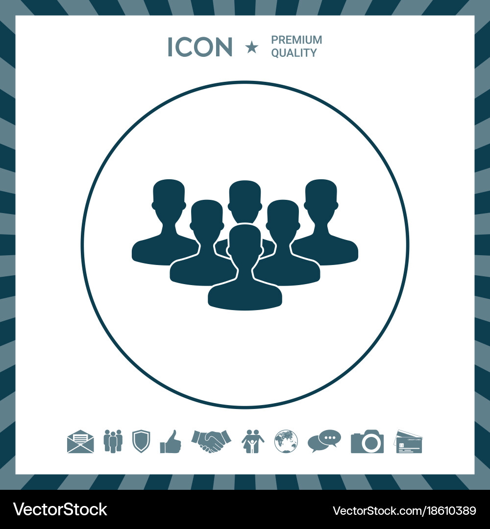 Team of professionals icon Royalty Free Vector Image