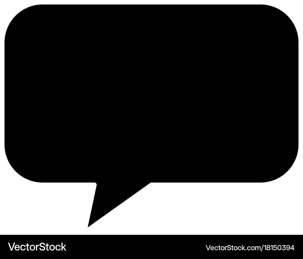 Speech bubble isolated icon Royalty Free Vector Image