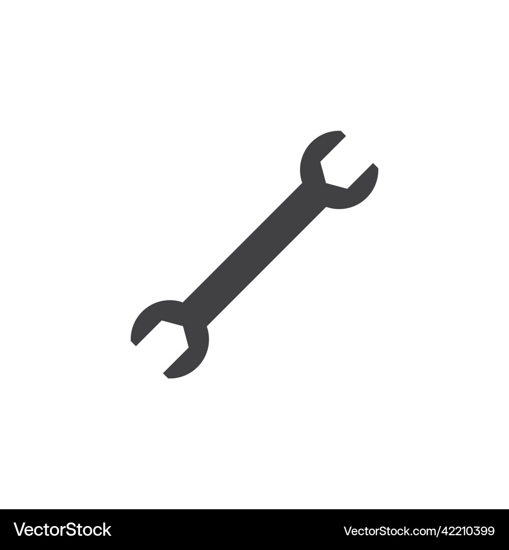 Wrench design Royalty Free Vector Image - VectorStock
