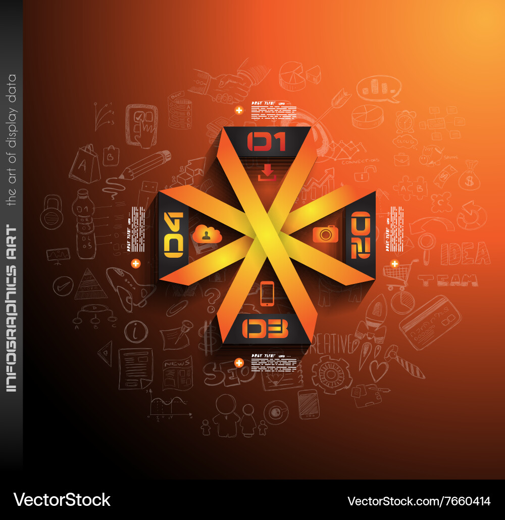 Clean infographic layout template for data Vector Image