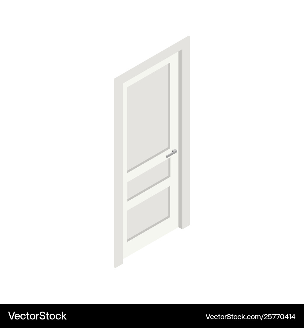 Door isometric icon Royalty Free Vector Image - VectorStock
