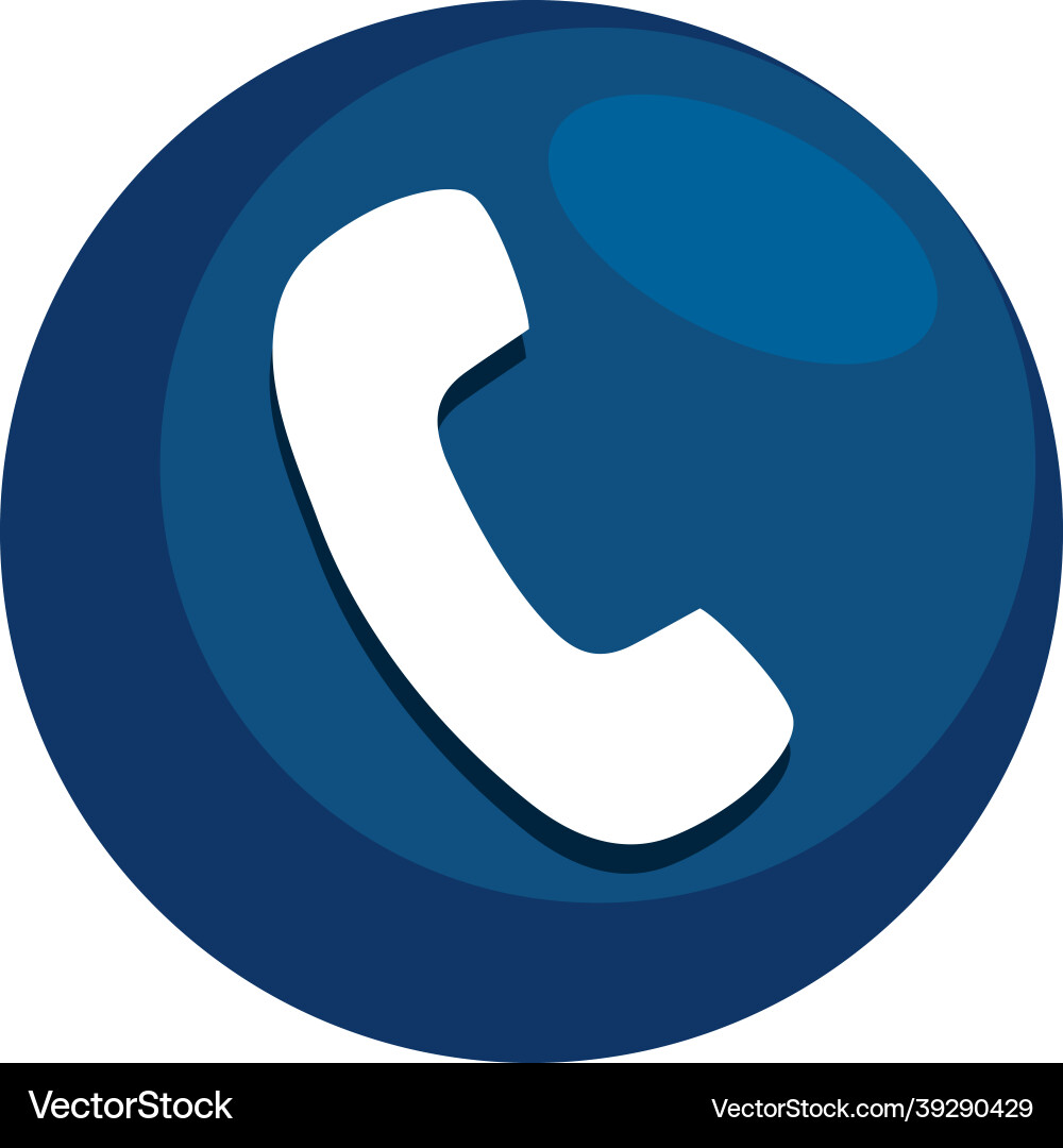 Phone button icon Royalty Free Vector Image - VectorStock