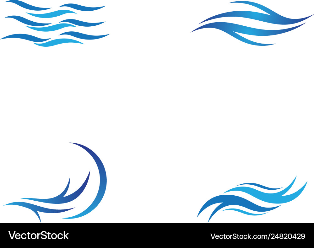 Wave symbol design Royalty Free Vector Image - VectorStock