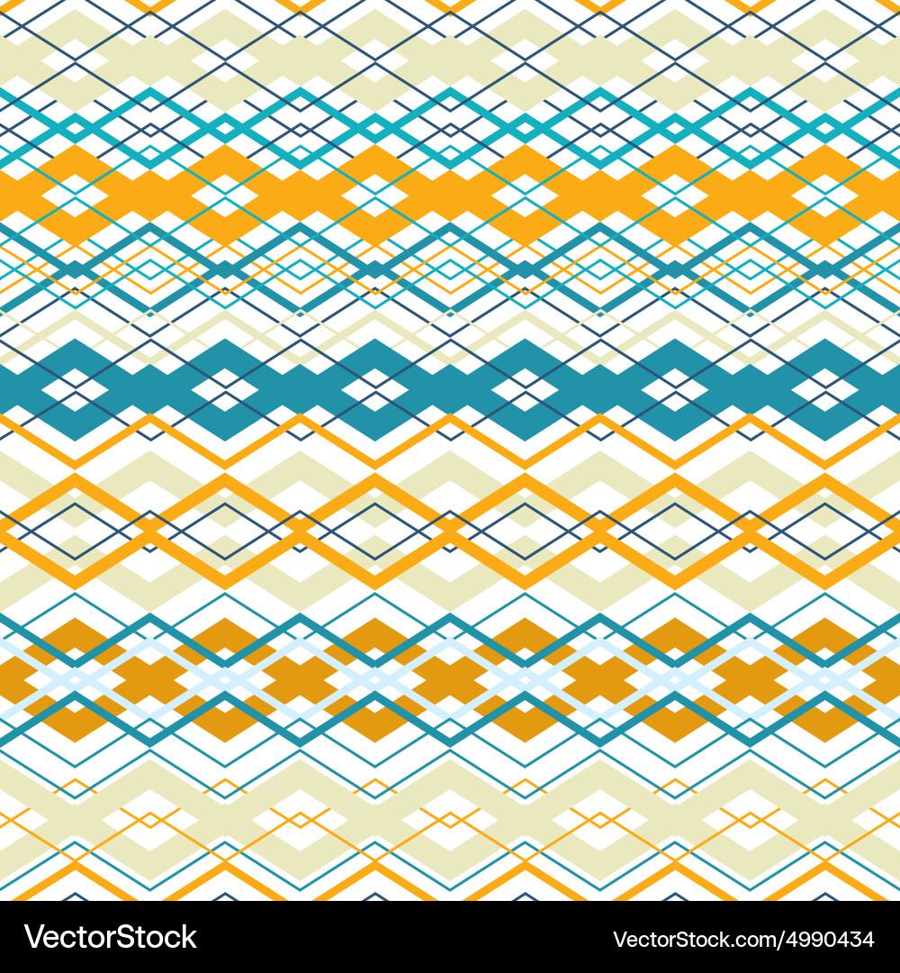 Cross zigzag seamless pattern Royalty Free Vector Image