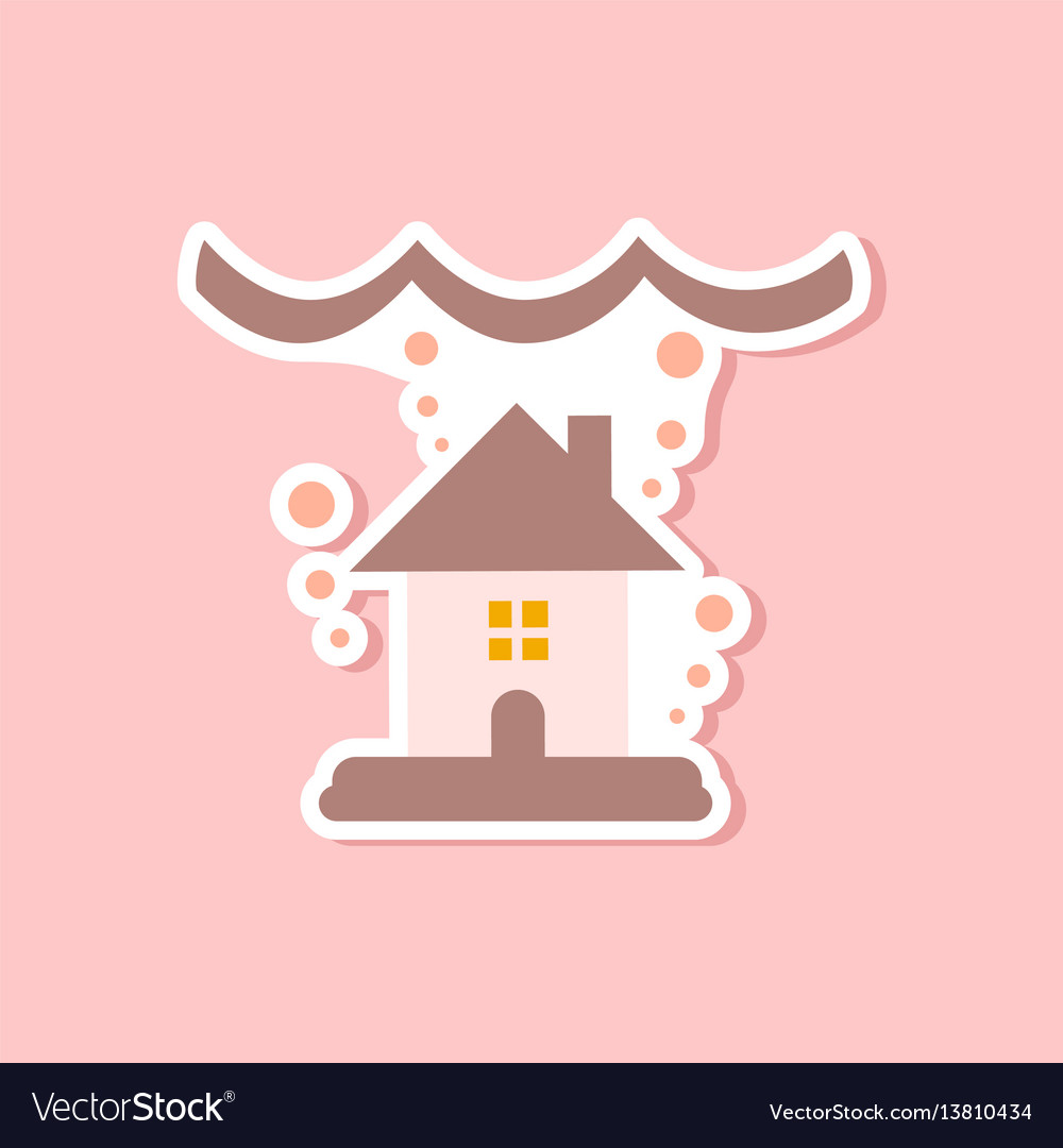Paper Sticker On Stylish Background Of Nature Vector Image