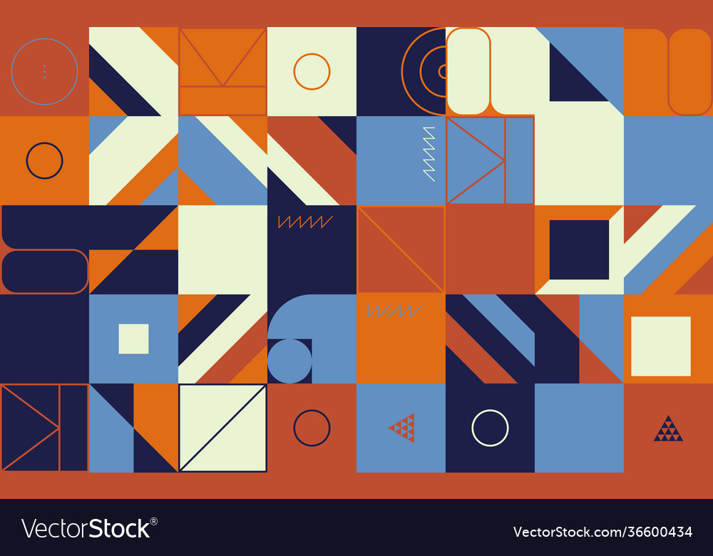 Retro future abstract pattern Royalty Free Vector Image