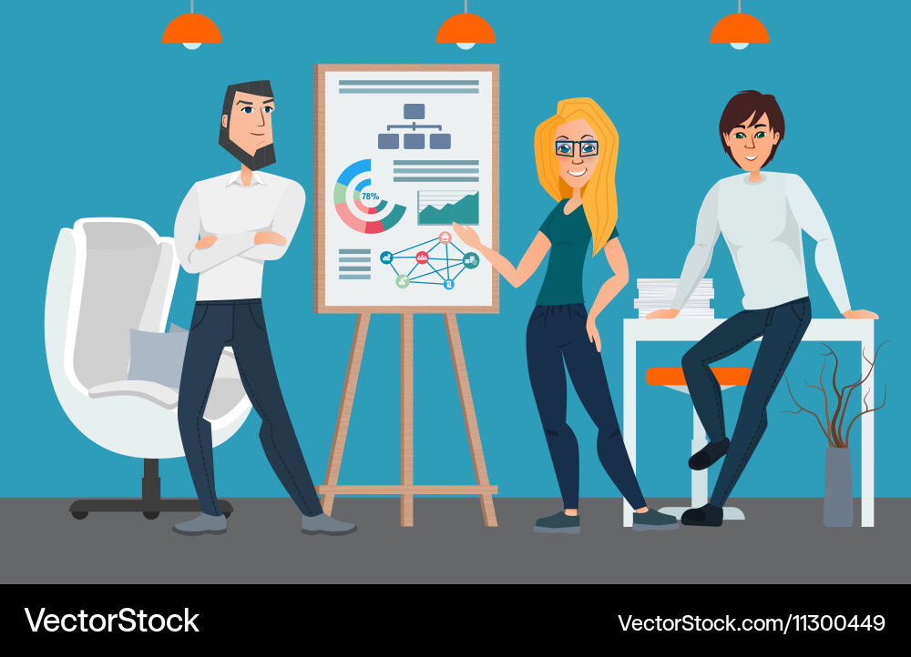 Business professional work team businesspeople Vector Image