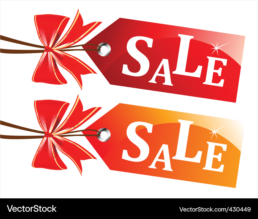 Sale tags Royalty Free Vector Image - VectorStock