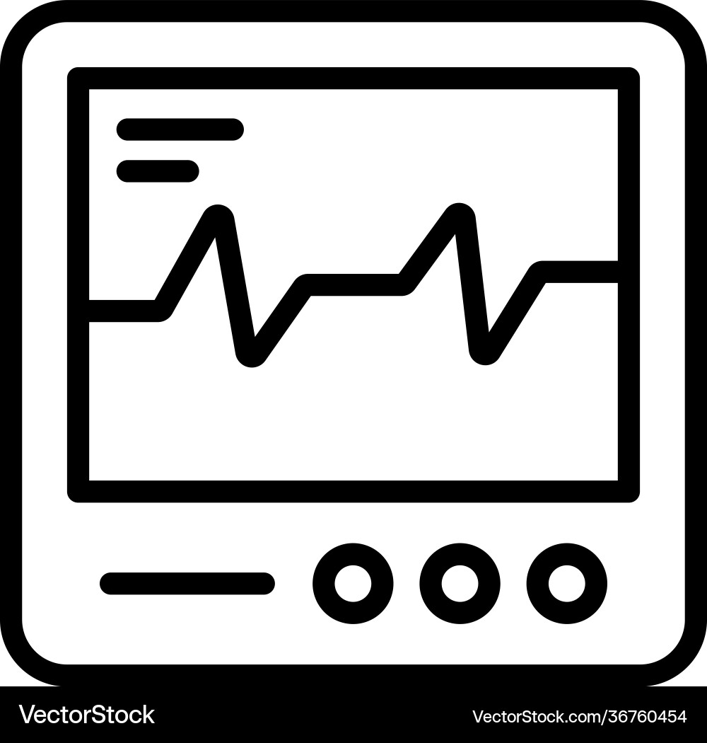 Electrocardiogram Royalty Free Vector Image - VectorStock