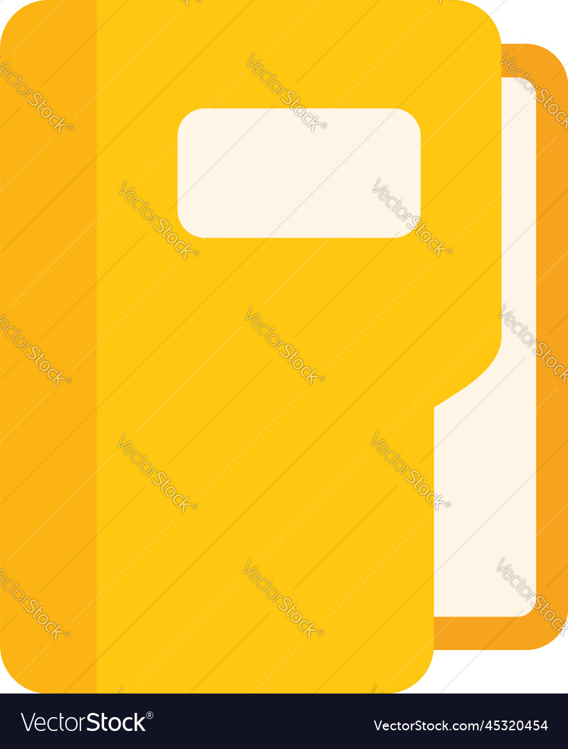 Folder Icon Flat Crm Database Royalty Free Vector Image