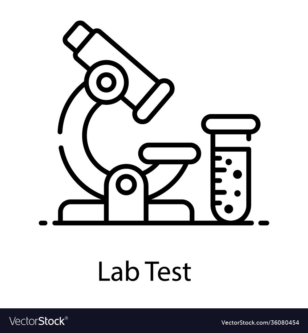Lab test Royalty Free Vector Image - VectorStock