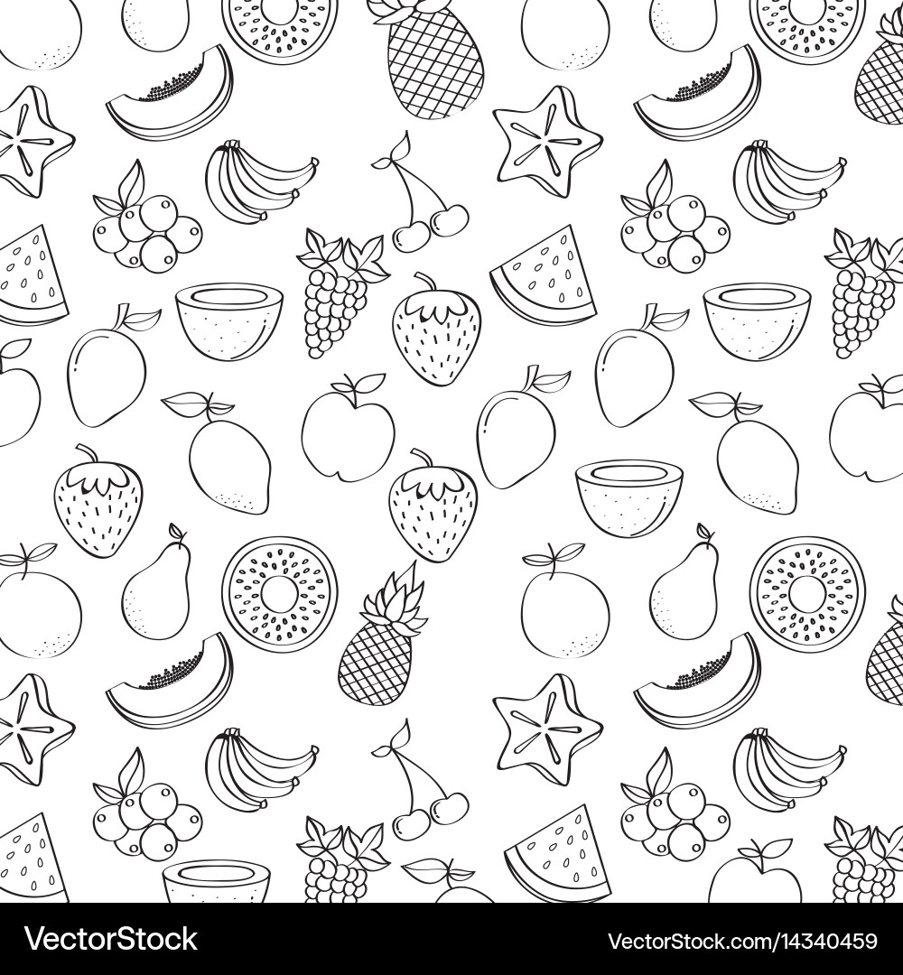 Natural and fresh fruits Royalty Free Vector Image