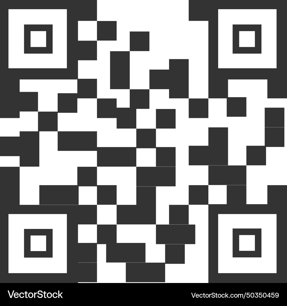 Qr scan code Royalty Free Vector Image - VectorStock